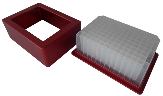 Cold block for deep well 96 wells plates – Sergi Lab Supplies